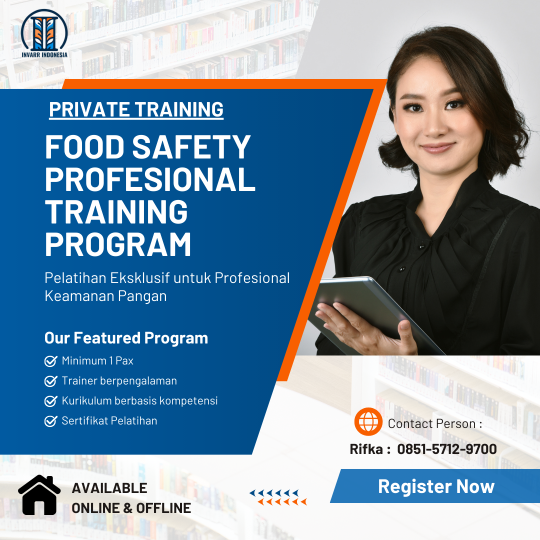 FOOD SAFETY PROFESSIONAL TRAINING – Asosiasi Profesi Keamanan Pangan Indonesia