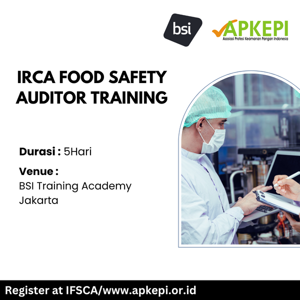 FOOD SAFETY AUDITOR IRCA REGISTERED – Asosiasi Profesi Keamanan Pangan ...